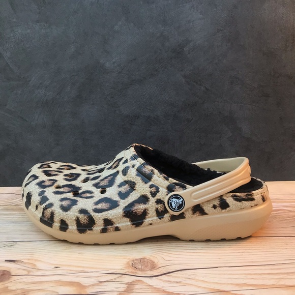 CROCS | Shoes | Crocs Classic Lined Clog Animal Leopard Print | Poshmark